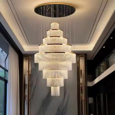Cina Illuminazione per lampadari per scale cristalline moderne, lampadari LED personalizzati in vendita