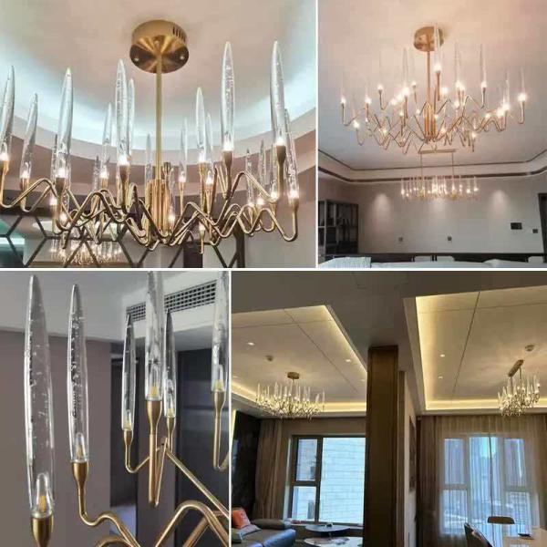Quality Siesi Modern Traditional Chandelier Lighting , Luxury Glass Ceiling Hanging for sale