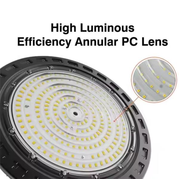 Quality 100W UFO LED High Bay Light Water Resistant Industrial High Bay LED Lights 3kg for sale