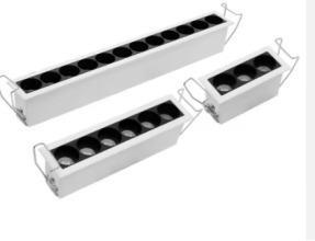 China Adjustable CCT Focus Anti Dazzle LED Grille Spotlight Recessed Down Lights For Office for sale