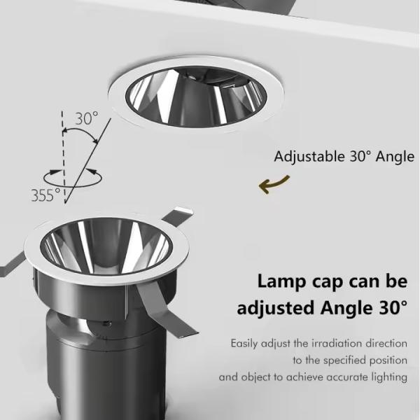 Quality LED Cabinet Spot Light 15W Frame Round LED Ceiling Lamp AC Neon Spot Light for sale