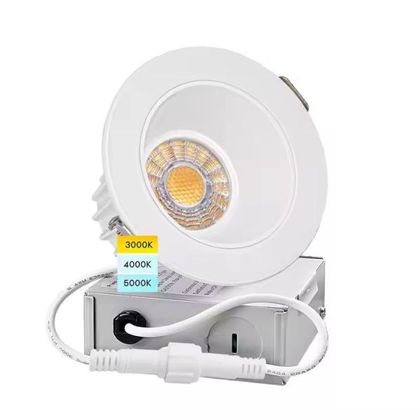 Quality 4 Inch 12W 3CCT Selectable LED Recessed Downlights Anti Glare IP44 For Hotel Lighting for sale