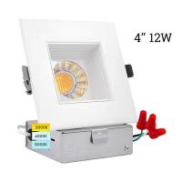 Quality Ultra Thin 4 Inch LED Recessed Lighting Canless IC Rated LED Downlights Square for sale