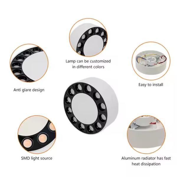Quality Anti Glare Surface Mount LED Downlight 15W 20W 30W LED Linear Downlight for sale
