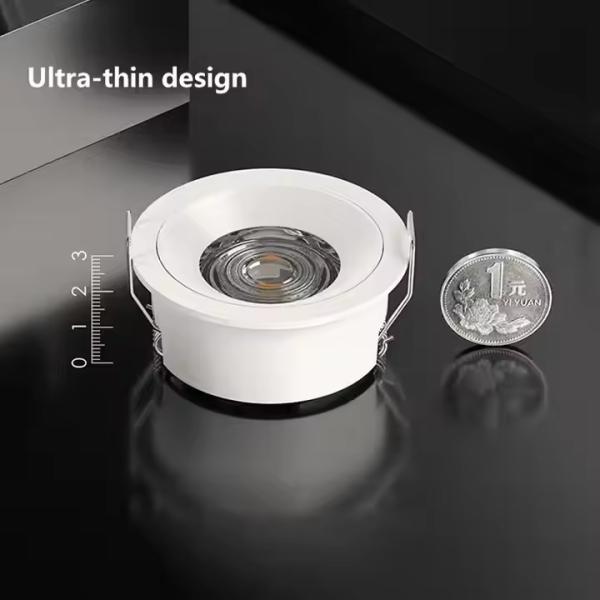 Quality Front Replace Bulb White Adjustable Spotlight , Anti Glare LED Downlights For Residence for sale