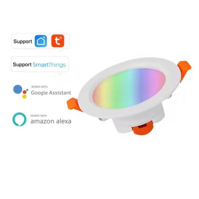 China Bluetooth Smart LED Downlight With Remote Control , RGBCW LED Downlight Dimmable AC85-277V for sale
