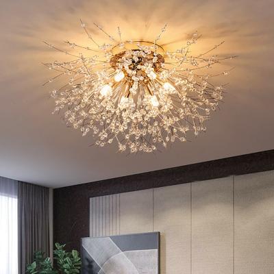 China Luxury Crystal Ceiling Lights 3000K-6000K Decorative Hanging Lamp For Living Room Restaurant for sale