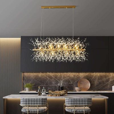 China Luxury Crystal Ceiling Lights 3000K-6000K Decorative Hanging Lamp For Living Room Restaurant for sale