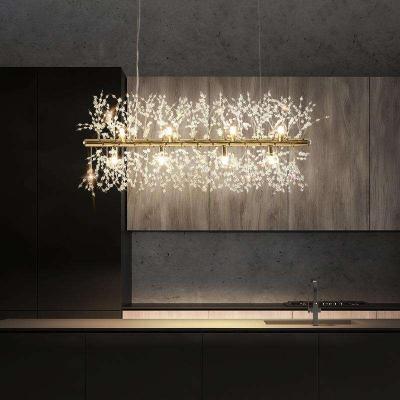 China Luxury Crystal Ceiling Lights 3000K-6000K Decorative Hanging Lamp For Living Room Restaurant for sale