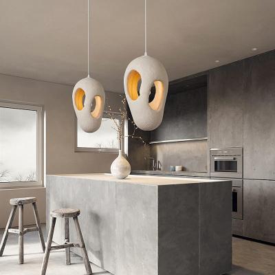 China Oval Bar Counter Chandelier Bedroom Bedside Home Hanging Light Nordic Kitchen Pendant Lamp for sale