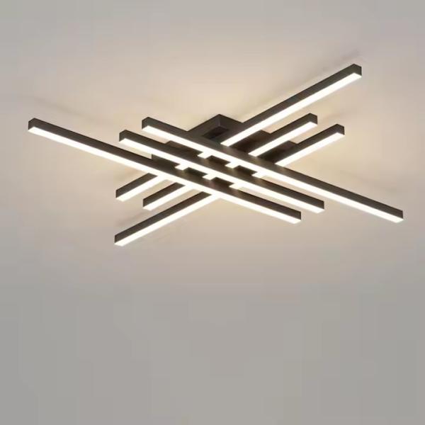 Quality Modern Dimmable Linear LED Ceiling Light Living Room Indoor Hotel Commercial Lighting for sale