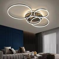China Round Square LED Ceiling Light Remote Control Chandelier Ceiling Light 3500K for sale