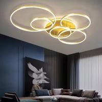 China Round Square LED Ceiling Light Remote Control Chandelier Ceiling Light 3500K for sale