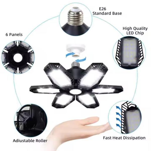 Quality IP20 Industrial LED Overhead Lighting 6500K Hexagon LED High Bay Workshop Lights for sale