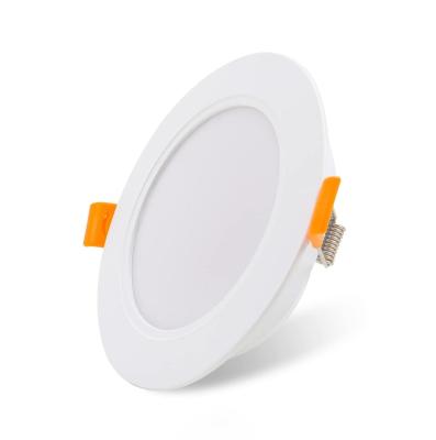 中国 プラスチックLEDダウンライト 4.5W 6500K オフィス用ラウンドパネルライト 販売のため