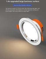 China Dimmable 7W LED Downlight 75mm Hole Size Adjustable CCT for sale