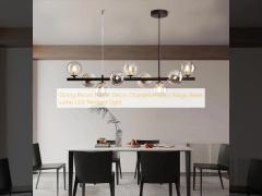 Dining Room Home Decor Chandelier Glass Magic Bean Lamp LED Pendant Light