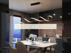 Modern Simple Design Creative Twist bar Dining Room Hanging Lamps Hotel Chandelier Home LED Pendant Light