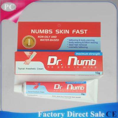 China 10g Topical Dr. Numb Anaesthetic Numb Pain Stop Cream Pain Relief Cream For Micro Needle Factory Supply for sale