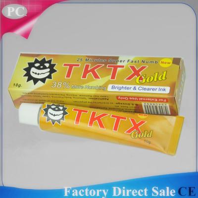 China 10g OEM TKTX38% Anaesthetic Numb Cream No Pain Cream Pain Relief Cream Pain Stop For Tattoo Makeup Factory Supply for sale