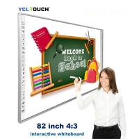 China OEM IR Interactive Electronic Smart Whiteboard Finger Touch 82inch for sale