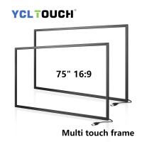 China Customized Size 75 Inch Screen Multi Ir Touch Frame YCLTOUCH for sale