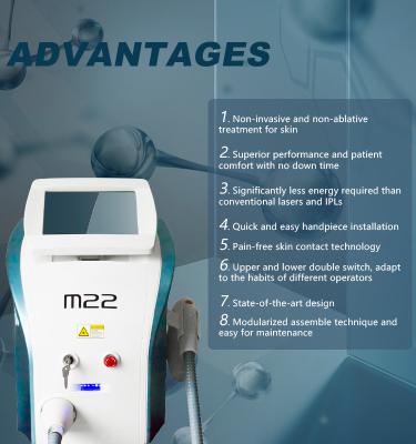 Cina attrezzatura ghiacciata di bellezza di IPL di depilazione del laser a diodi di 480nm 530nm SHR in vendita