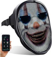 China Programmable Smart LED Face Mask With 2000 MAh Battery App Control for sale