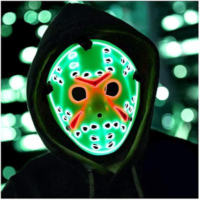 Cina Maschera di protezione di cosplay di Jason Horror Halloween LED per il travestimento in vendita