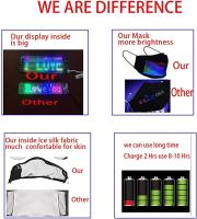 China LED Programmable Message Display Mask Soft Comfortable App Controlled for sale