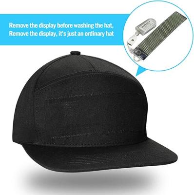 China Programmable Bluetooth LED Hat Display Message Editable Cool Caps for sale