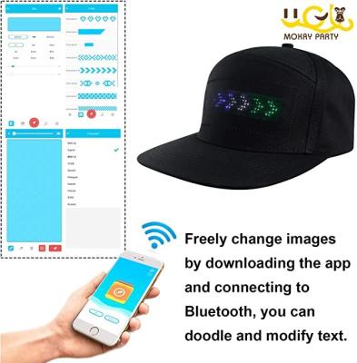 Cina Cappuccio animato dell'esposizione del cappello del messaggio di Bluetooth LED per il festival del partito in vendita