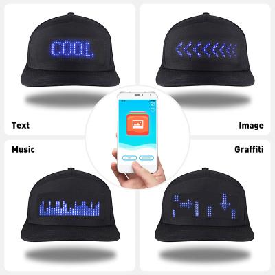 Cina Regolabile staccabile di programma del cappello di Bluetooth LED di controllo del App in vendita