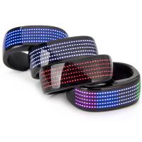 China LED Programmable Smart Bracelet Editable Pattern Graffiti Text Music for sale