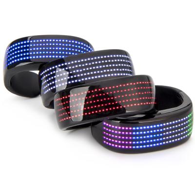 China LED Programmable Smart Bracelet Editable Pattern Graffiti Text Music for sale