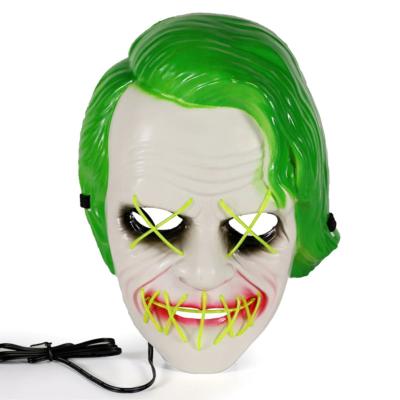 Cina Burlone verde Halloween principale per accendere maschera per il cosplay del partito di travestimento in vendita