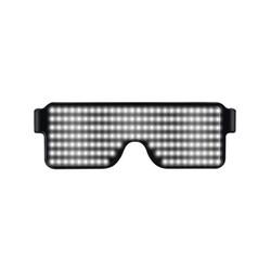 Cina USB Charge Glowing Magic LED Glasses Christmas Flashing Light Neon Rave Glasses in vendita