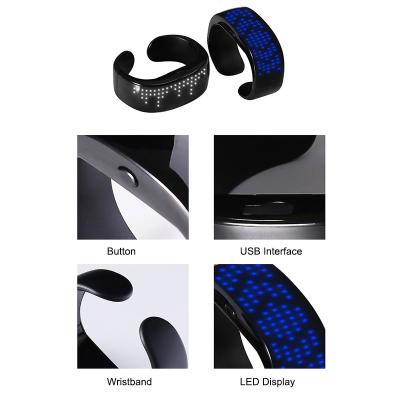 Cina Modello telecomandato del testo di Programe del App del braccialetto di Bluetooth LED in vendita