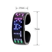China Bluetooth Remote Control LED Bracelet App Programe Text Pattern for sale