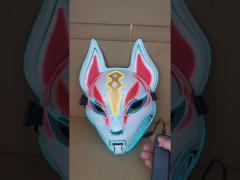 Fox Drift Halloween LED Face Mask Light Up For Cosplay Game Party