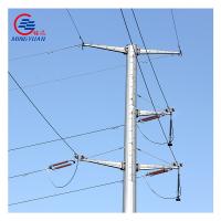 China Hot Dip Galvanized Electric Power Pole Galvanized Octagonal Utility for sale