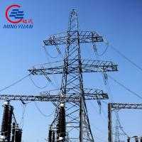 China Galvanized Octagonal Electrical Utility Pole With Ladder for sale