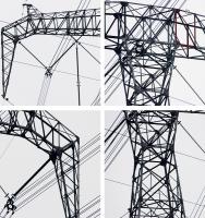 China Galvanized Octagonal Electrical Utility Pole With Ladder for sale