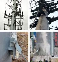China 33kv 35kv Transmission Line Octagonal Electrical Pole for sale