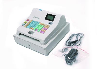 China White Electronic Cash Register With 8 Digit LED Display 58mm Themal Printing for sale