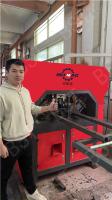 China CNC Angle Cutting And Punching Machine With Auto Cooling System for sale