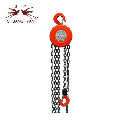 Cina Tipo più economico di sollevamento colore arancio 1T HSZ del paranco a catena della mano rotonda in vendita