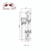 China Bridge Construction Manual Chain Block Rust Proof Integrated Galvanized 10 Ton for sale