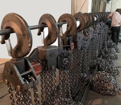 China Bloco Chain do manual/altura de levantamento da grua HSZ-CA 20T 3M-12m para o armazém da mineração da construção civil, etc. à venda