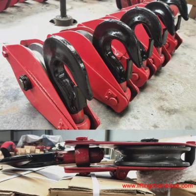 China Single Sheave Wire Rope Pulley Hook Type Lifting Pulley Block and Tackle Pulley for sale